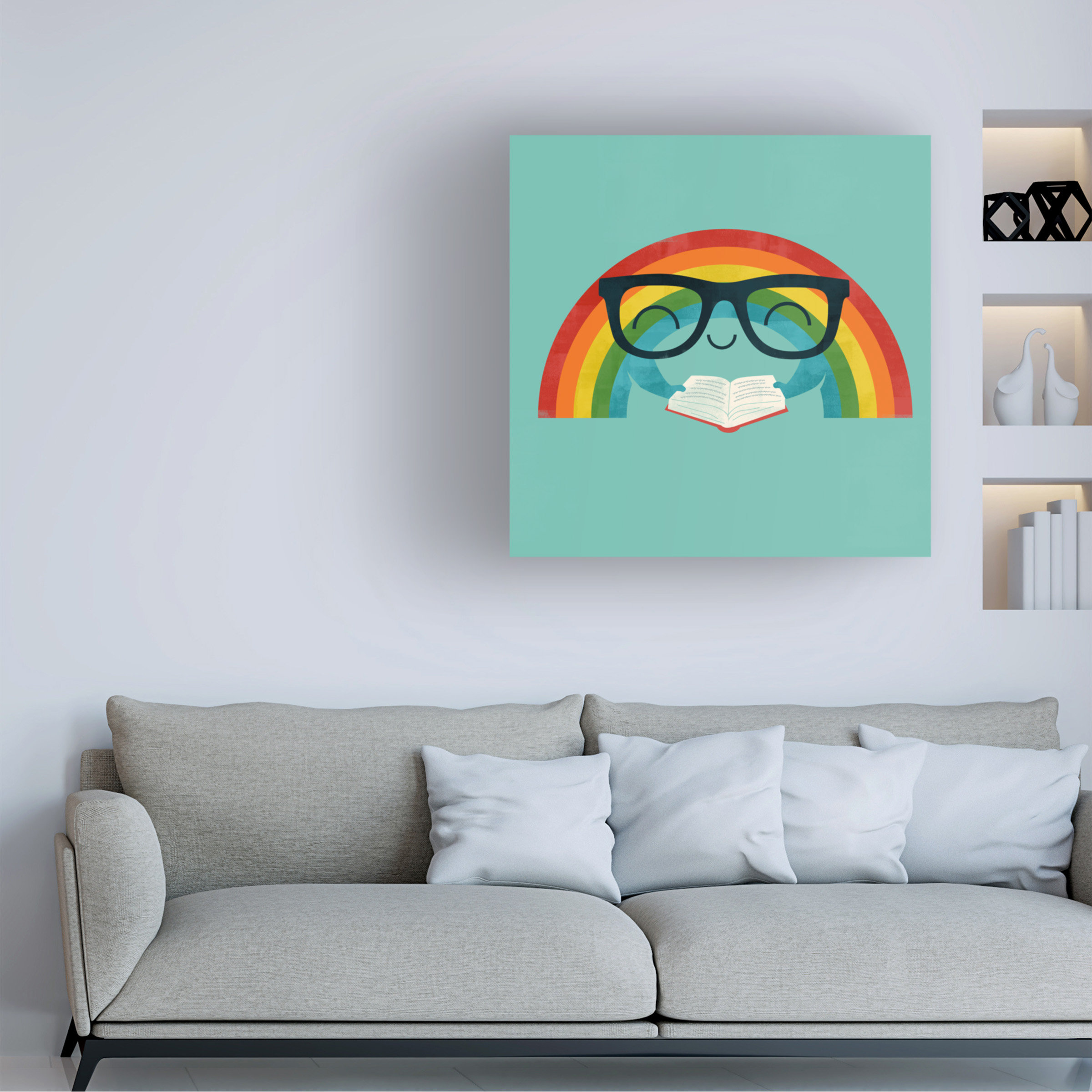 Ebern Designs Brainbow by Jay Fleck - Unframed Graphic Art on Canvas | Wayfair
